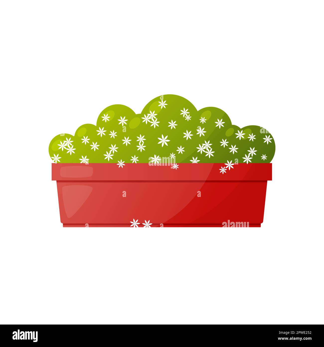 Red flowers blooming bush Stock Vector Images - Alamy