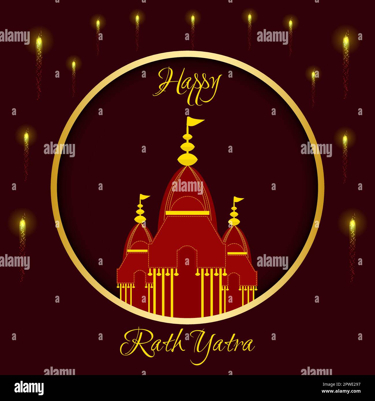 Vector Illustration of Ratha Yatra of Lord Jagannath, Balabhadra and ...