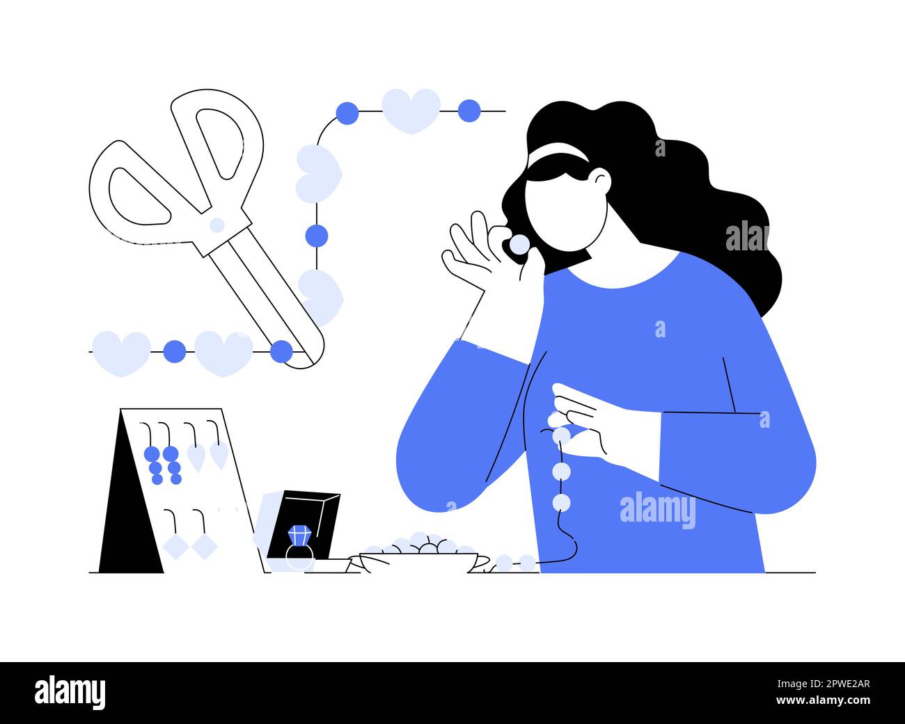 DIY decoration abstract concept vector illustration Stock Vector Image ...