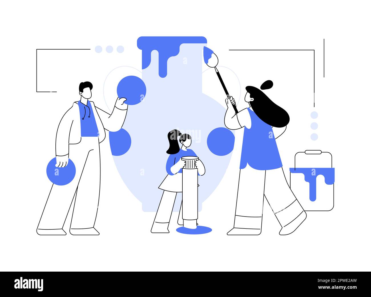 DIY project abstract concept vector illustration Stock Vector Image ...