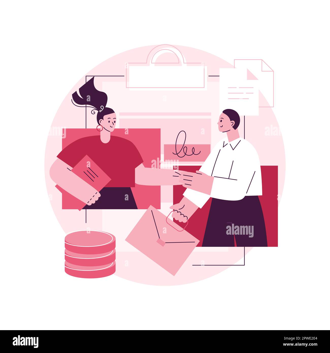 Lease agreement cartoon Stock Vector Images - Alamy