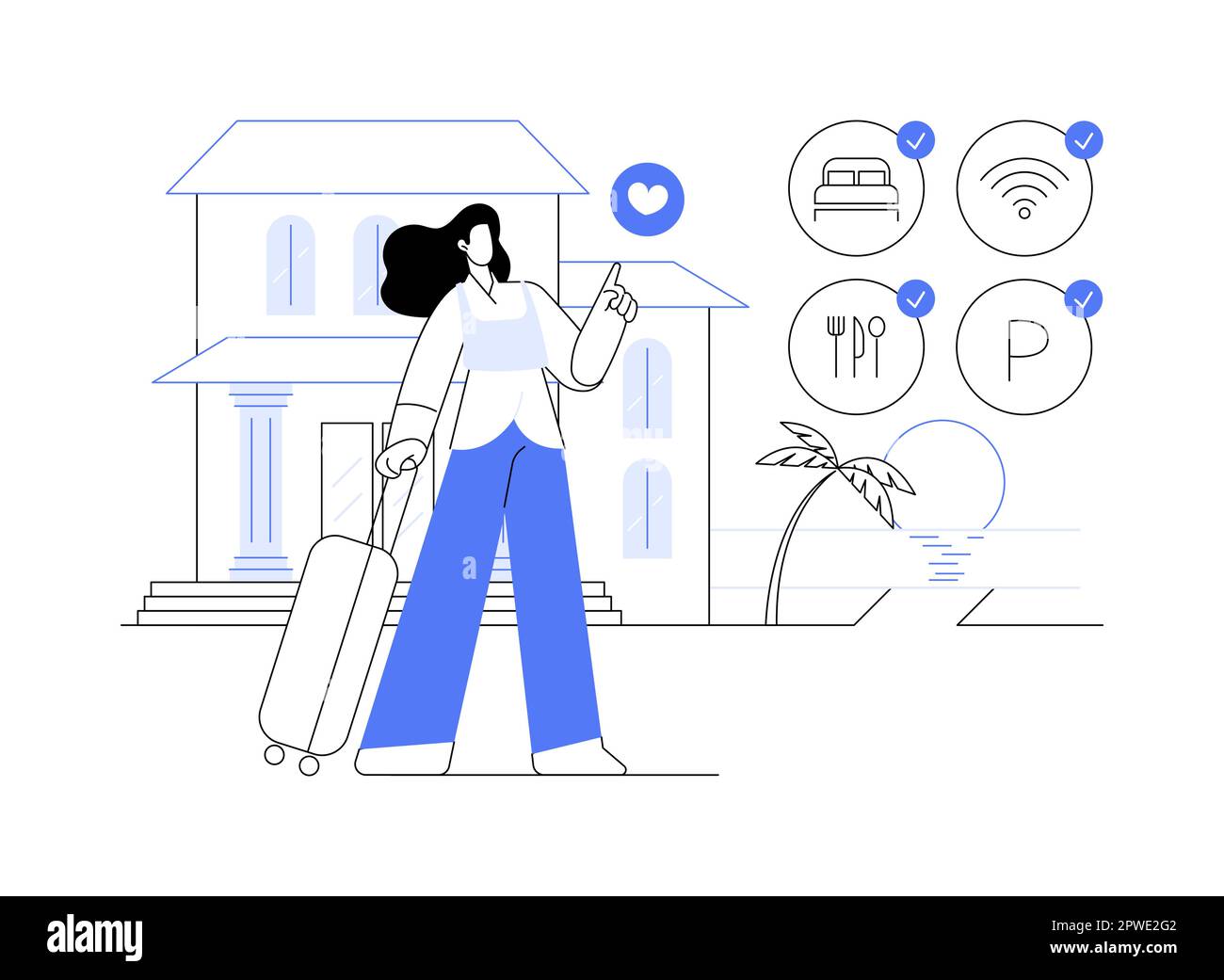 Lifestyle hotel abstract concept vector illustration Stock Vector Image ...