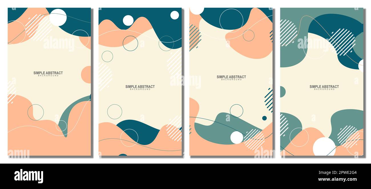 Abstract colorful template set background. Vector illustration Stock ...
