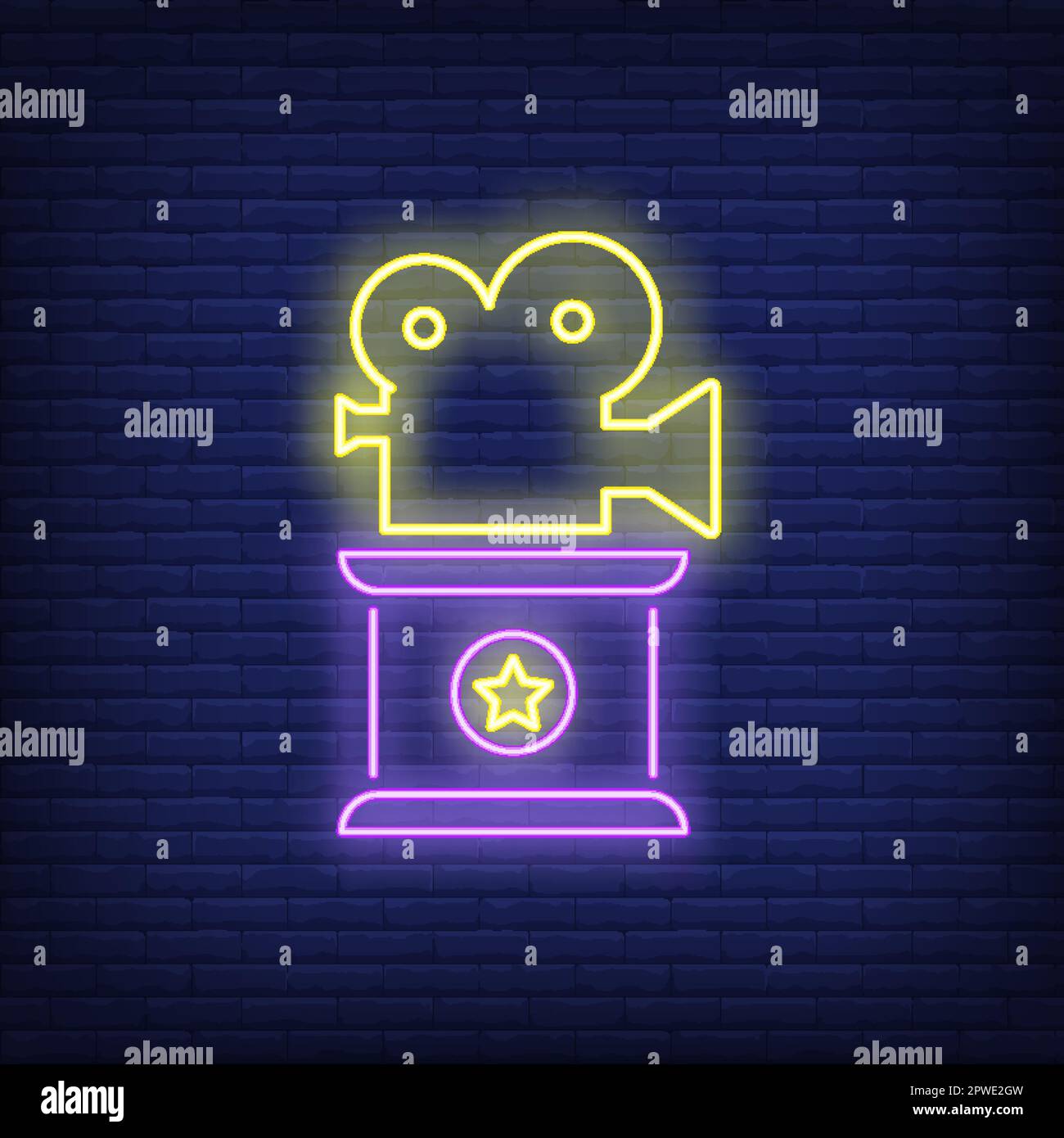 Best film director neon sign Stock Vector Image & Art - Alamy