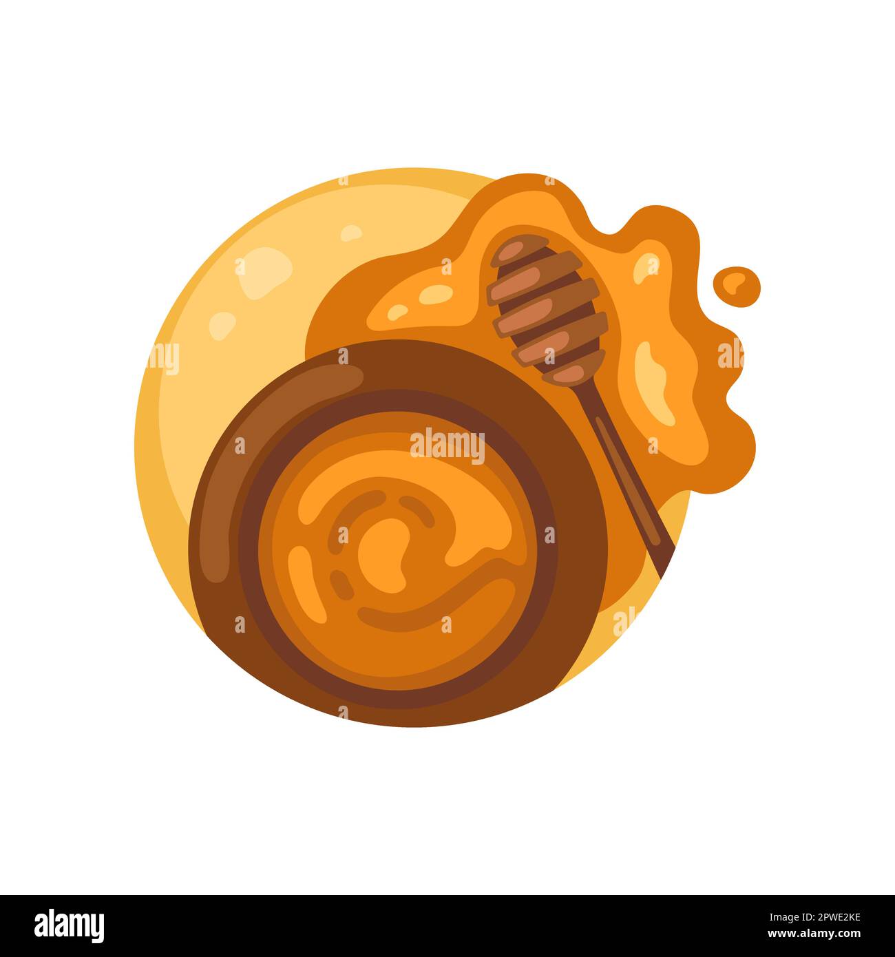 Honey for homemade facial mask vector illustration Stock Vector Image ...