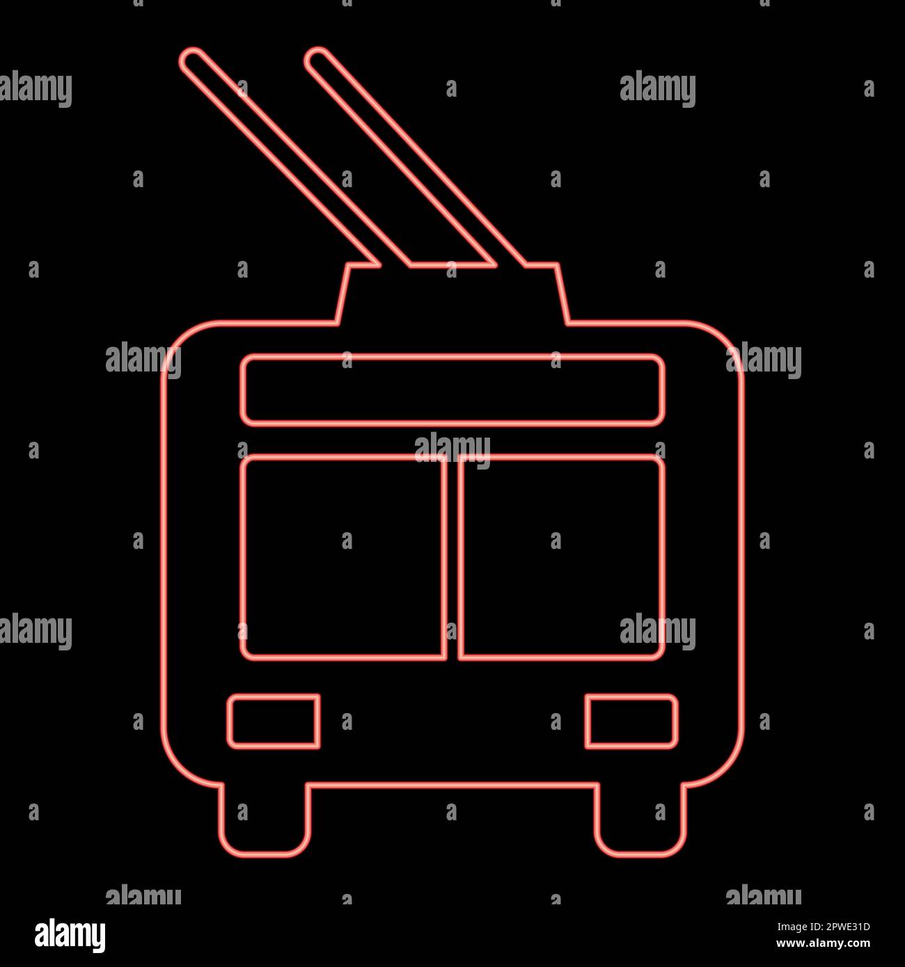 Electric public bus Stock Vector Images - Alamy