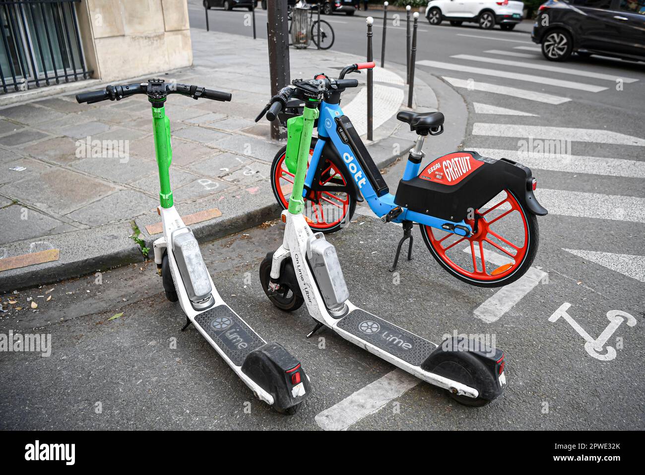 Paris, France. 29th Apr, 2023. Illustration picture shows self-service ...