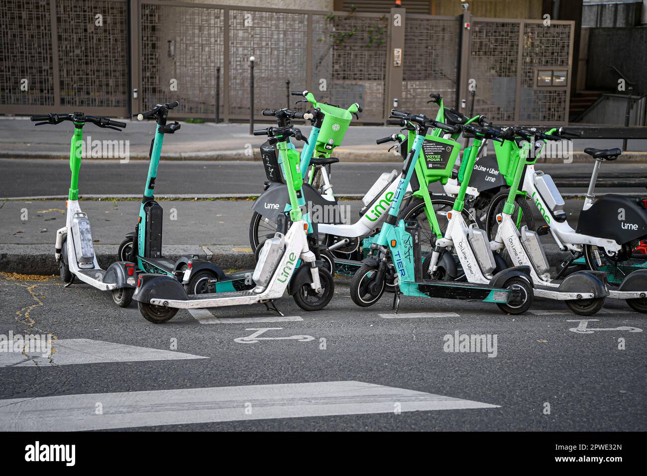 Paris, France. 29th Apr, 2023. Illustration picture shows self-service ...
