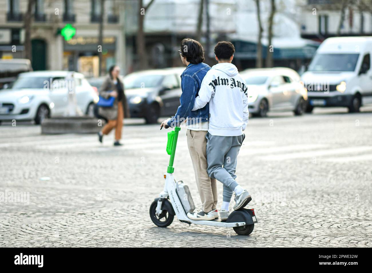 Paris, France. 29th Apr, 2023. Illustration picture shows two people ...