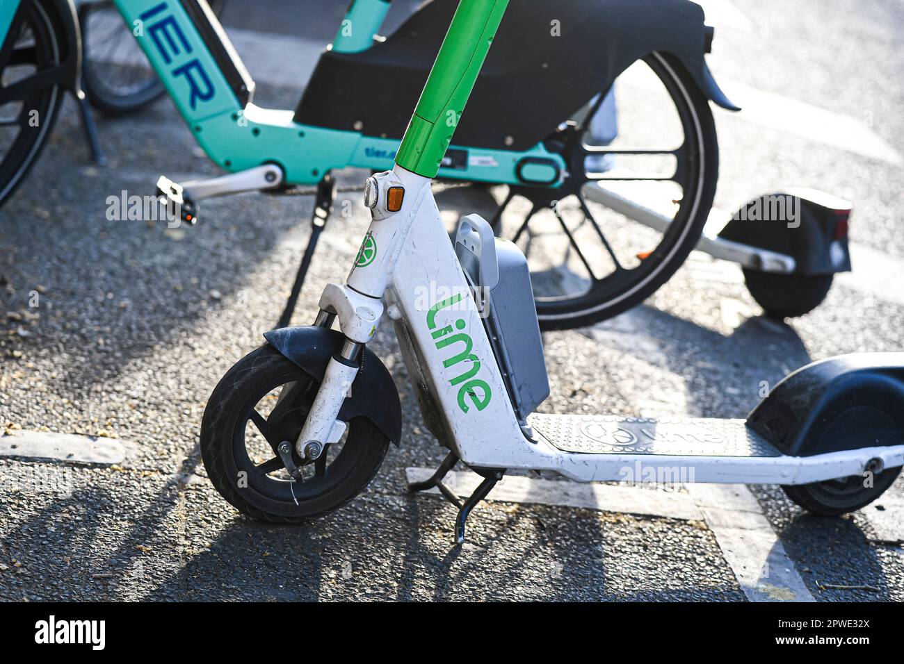 Paris, France. 29th Apr, 2023. Illustration picture shows self-service ...