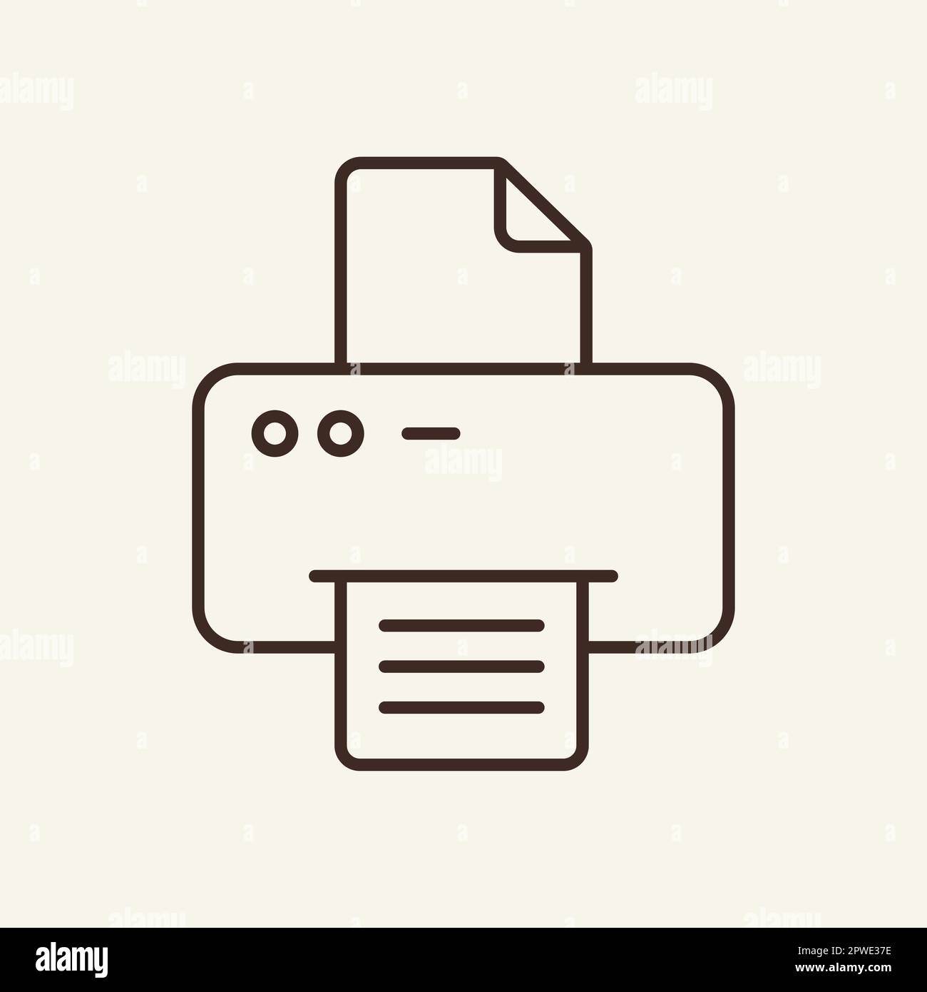 Black silhouette office printer hi-res stock photography and images - Alamy