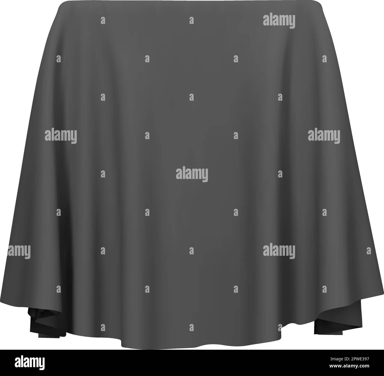 Black fabric covering a cube or rectangular shape Stock Vector Image ...
