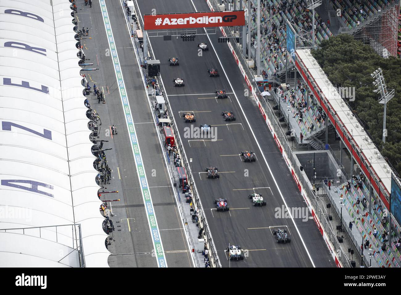 start, depart, during the 4th round of the 2023 FIA Formula 2 ...