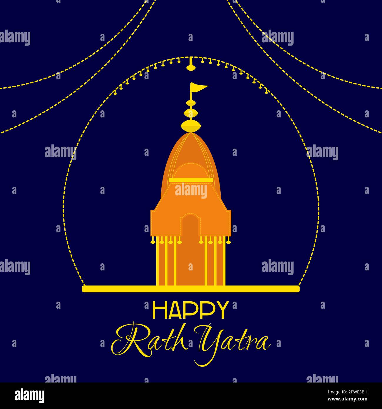Vector Illustration of Ratha Yatra of Lord Jagannath, Balabhadra and ...