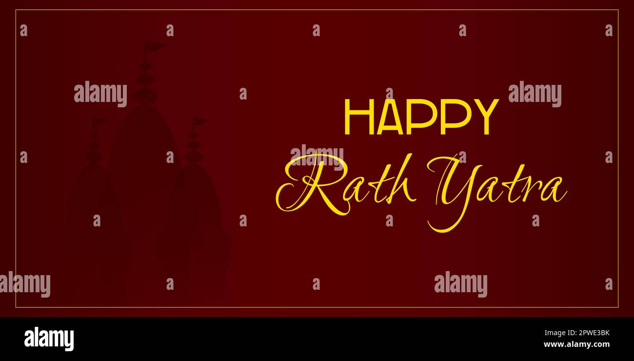 Vector Illustration of Ratha Yatra of Lord Jagannath, Balabhadra and ...