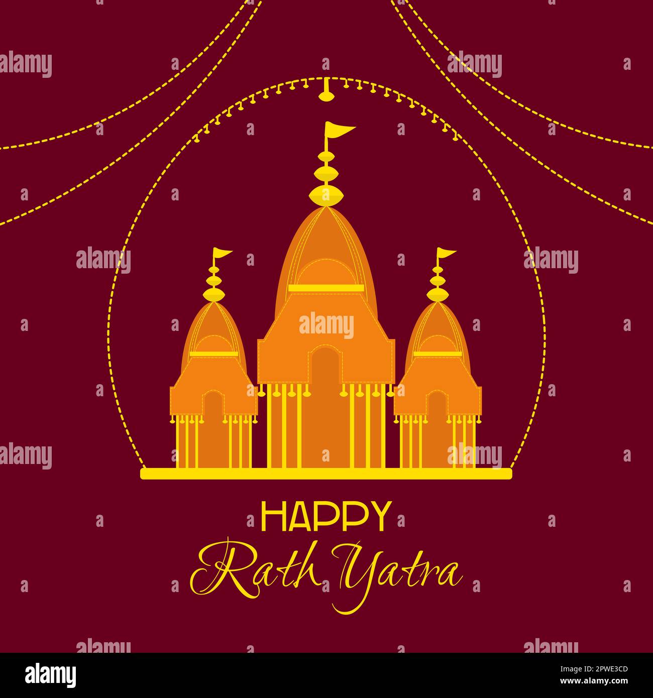 Vector Illustration of Ratha Yatra of Lord Jagannath, Balabhadra and ...