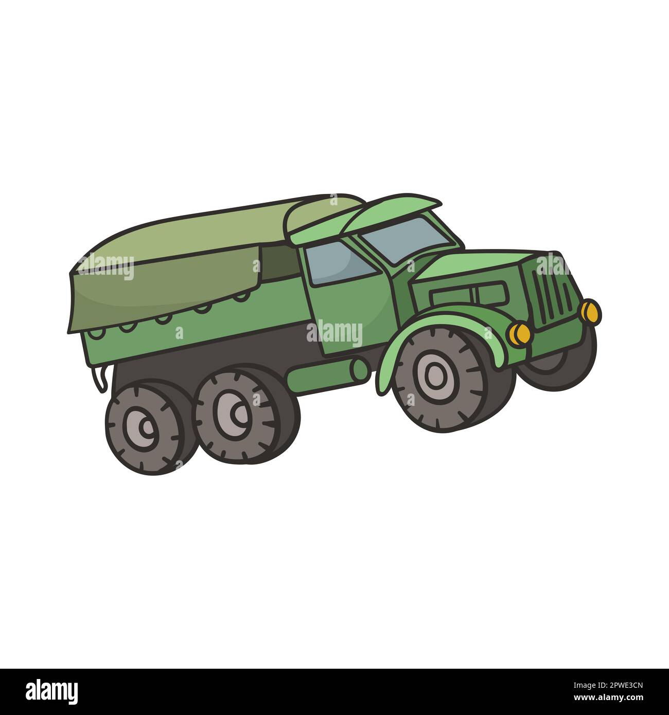 Cartoon Military Truck