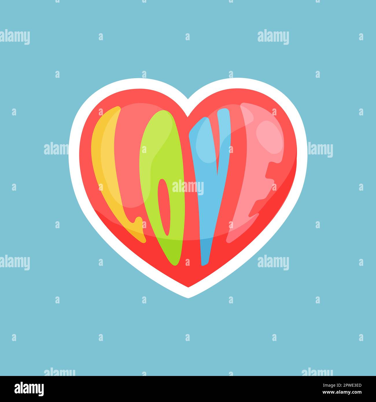 Retro hippie badge with heart and text vector illustration Stock Vector ...