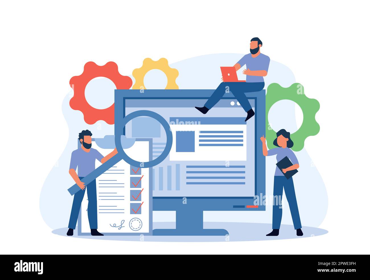 Screen bugs Stock Vector Images - Alamy