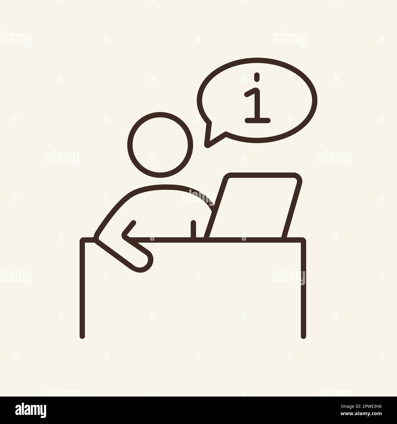 Reception line icon Stock Vector Image & Art - Alamy