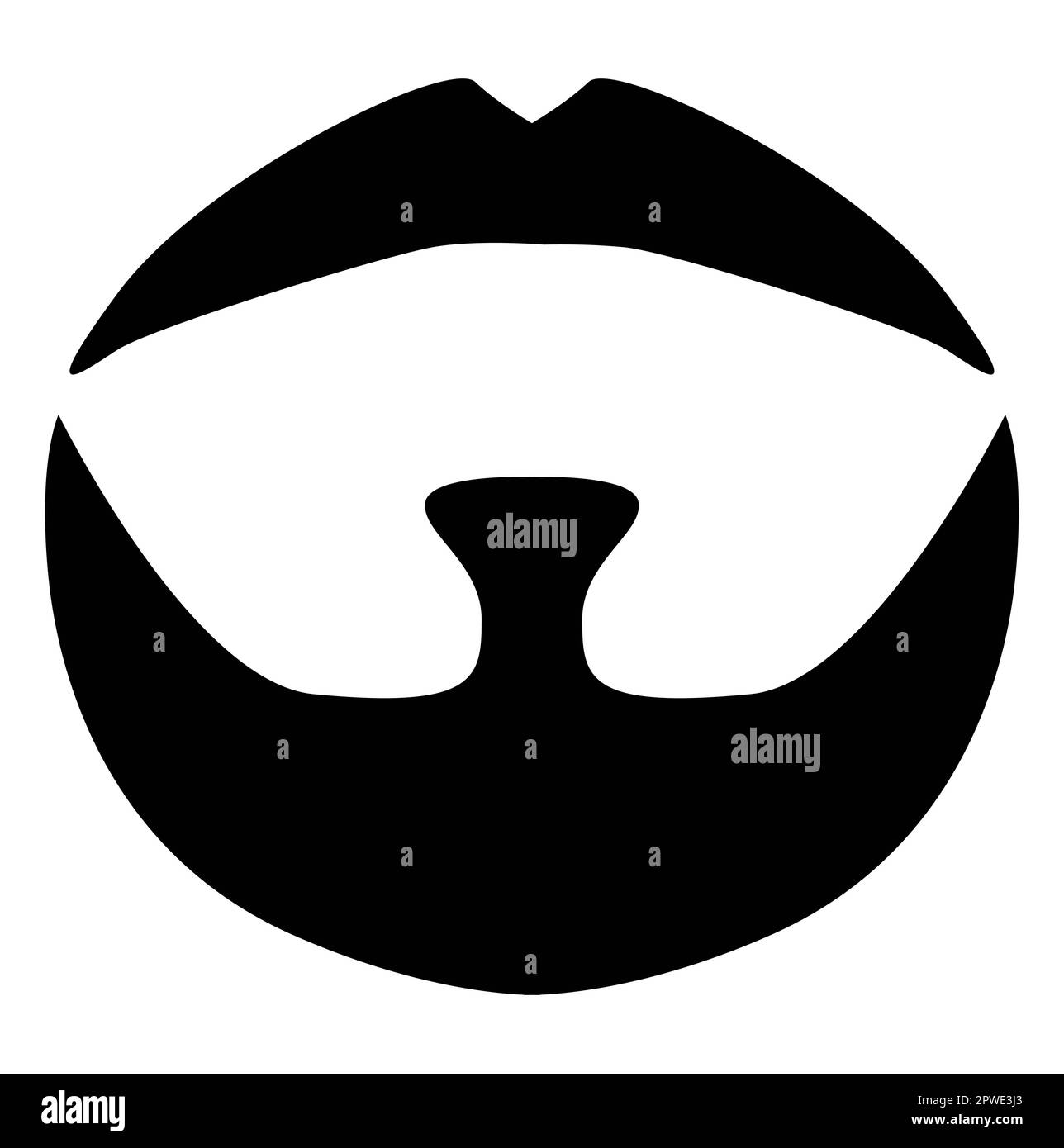 Chevron Goatee Beard style men illustration Facial hair mustache ...