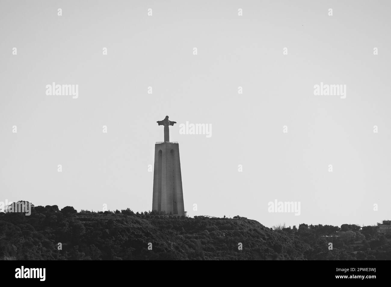santuario de crisco rei over the river tegus Stock Photo - Alamy