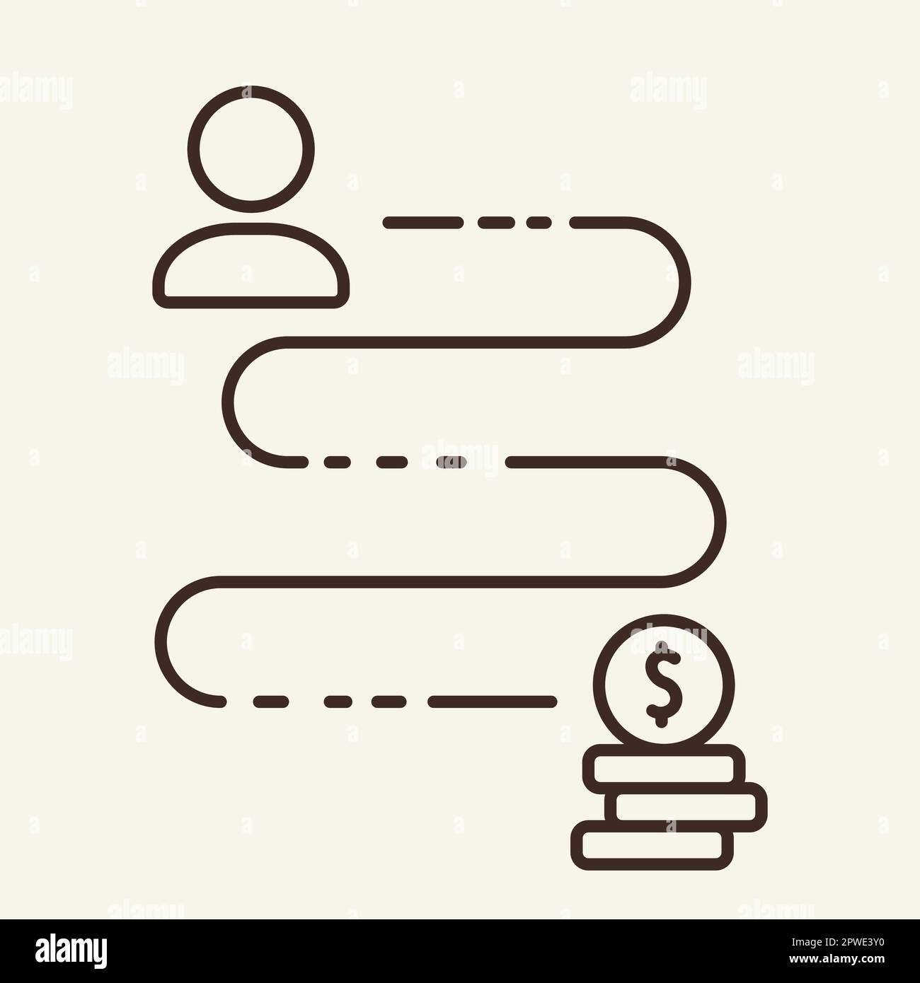 Dotted line person Stock Vector Images - Alamy