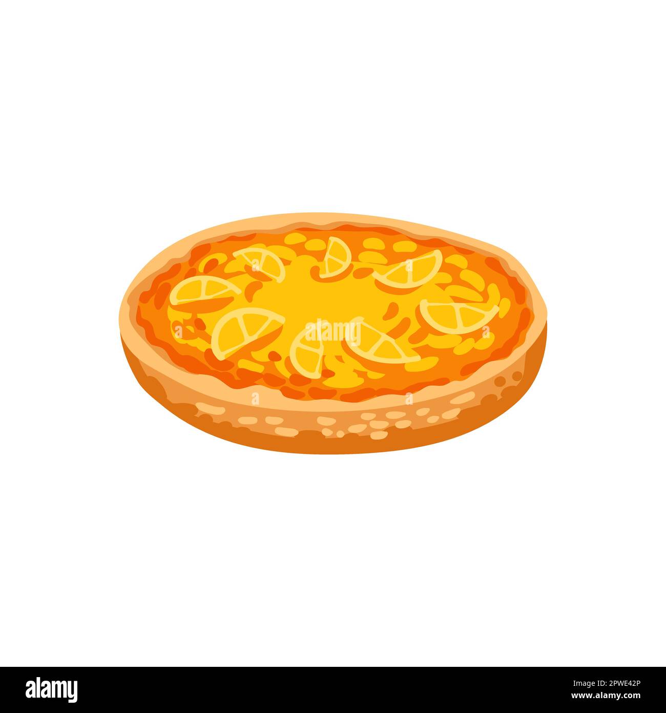 Whole pumpkin pie slice Stock Vector Images - Alamy