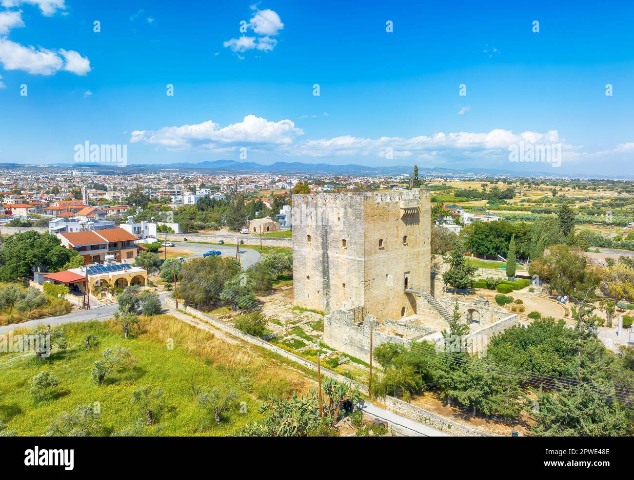Landscape with Kolossi castle, Limassol, Cyprus Stock Photo - Alamy