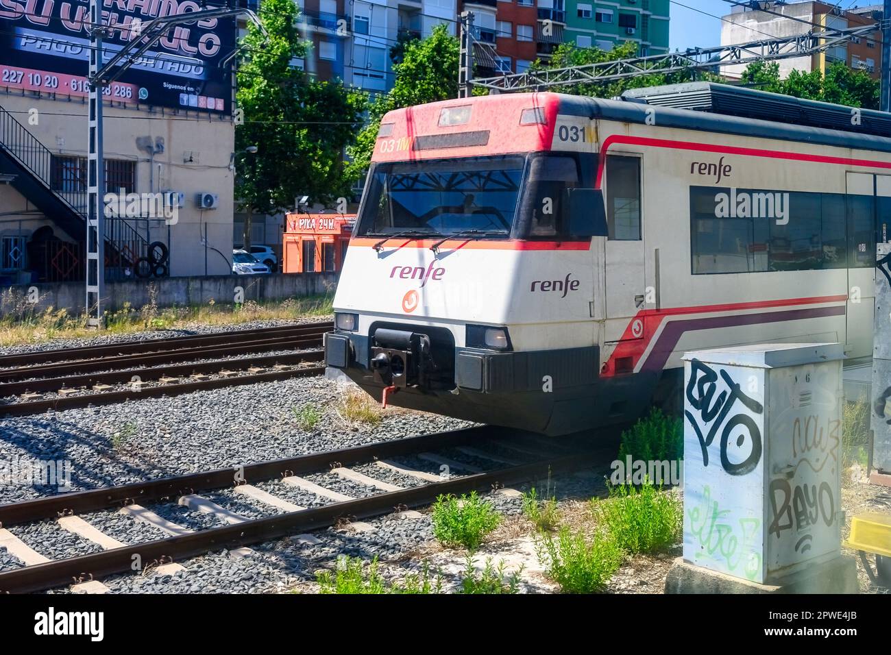 Renfe Train, Spain Stock Photo - Alamy