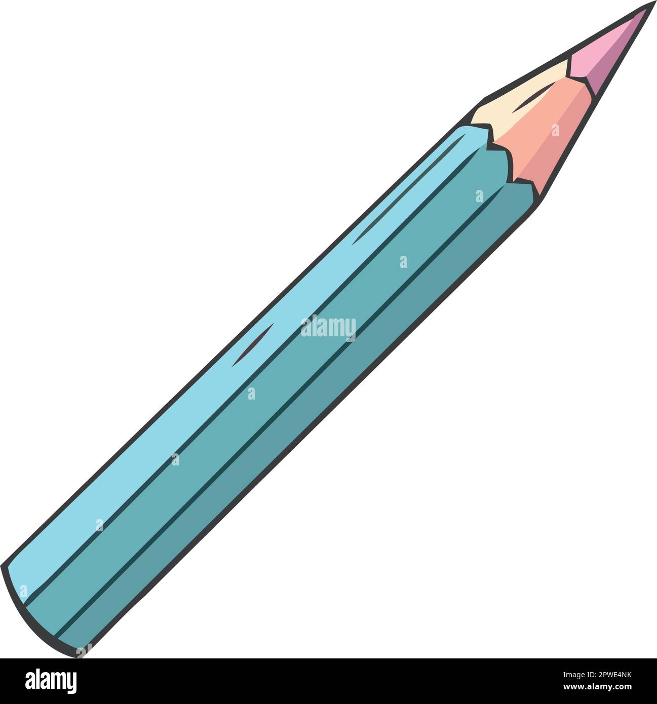 Sharp pencil sketch of cartoon design Stock Vector Image & Art - Alamy