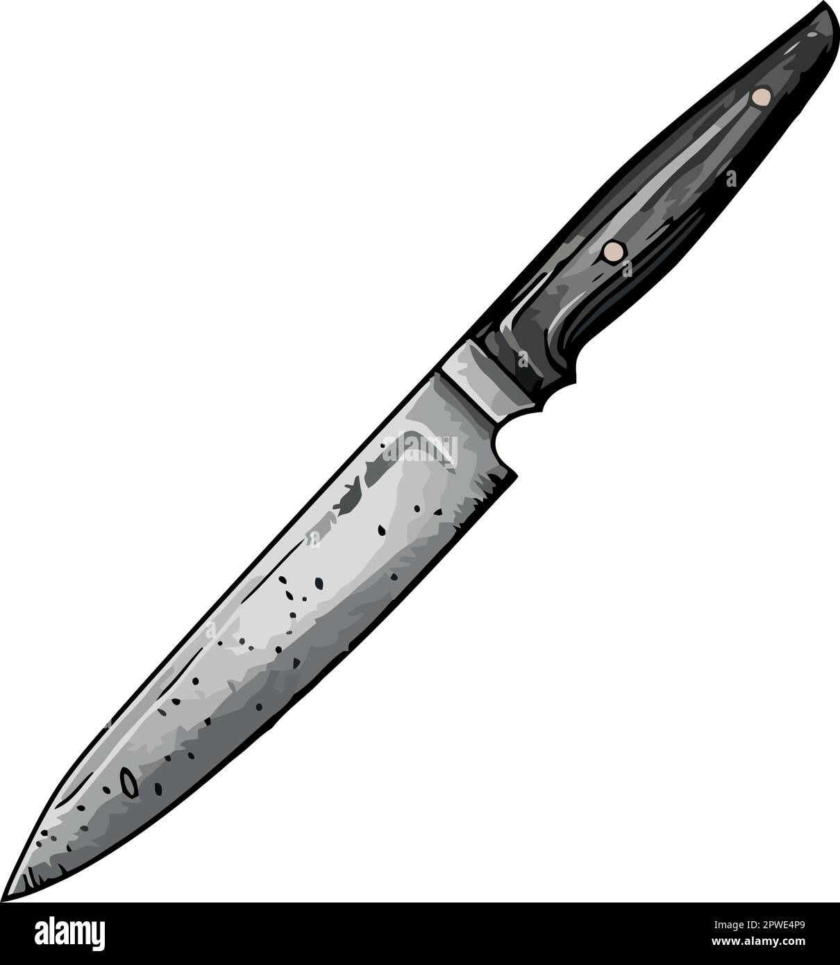 Sharp steel blade, handle of a dagger Stock Vector Image & Art - Alamy