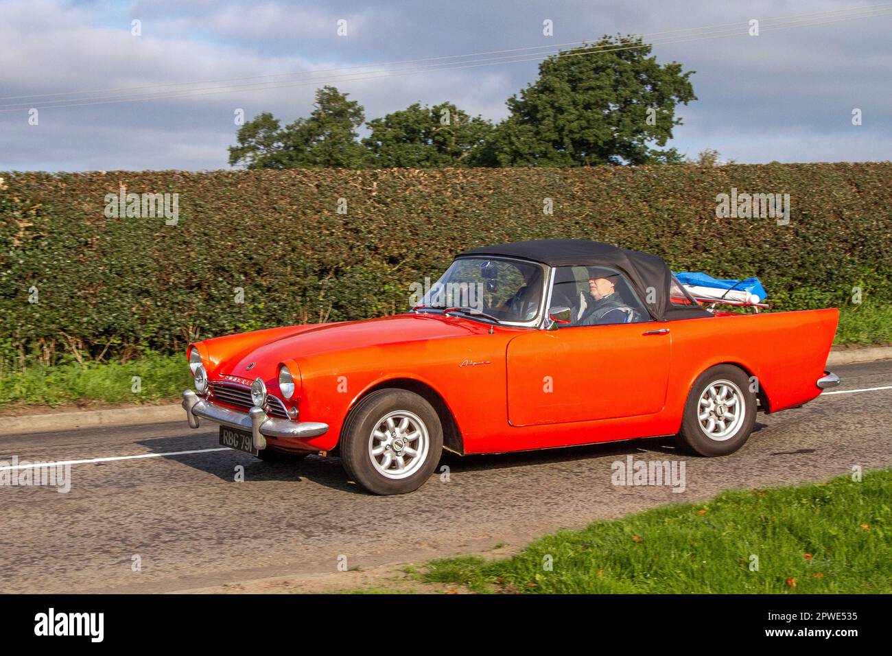1963 60s sixties Red car, Sunbeam Alpine Series I Car Petrol 1592 cc ...