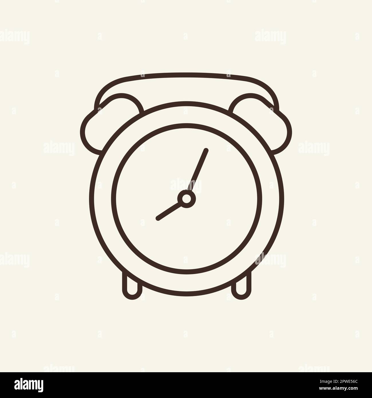 Alarm clock line icon Stock Vector Image & Art - Alamy