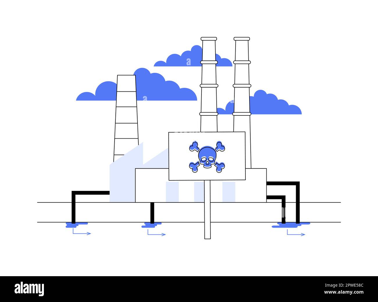 Groundwater pollution abstract concept vector illustration Stock Vector ...