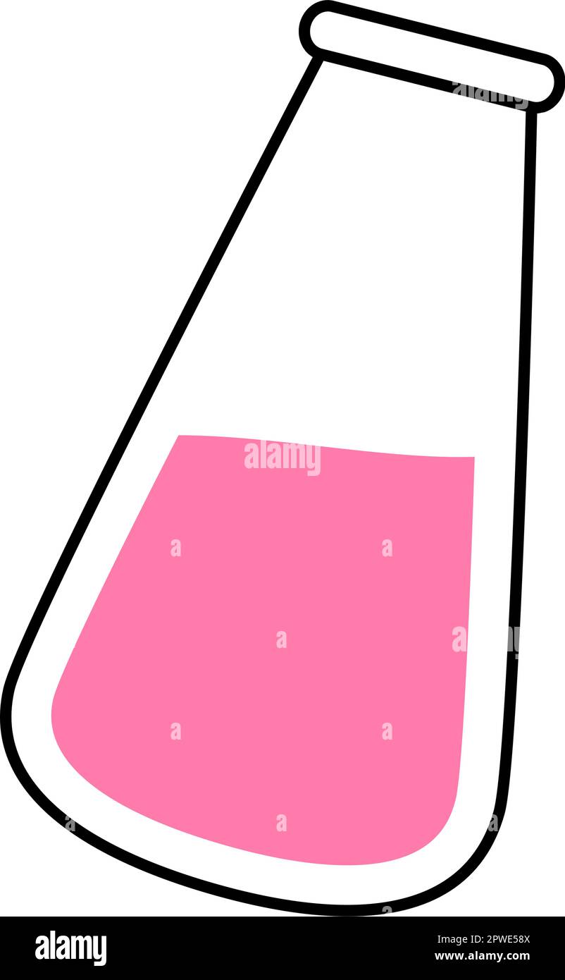 Chemistry glassware icon. Laboratory glass equipment silhouette. Vector ...