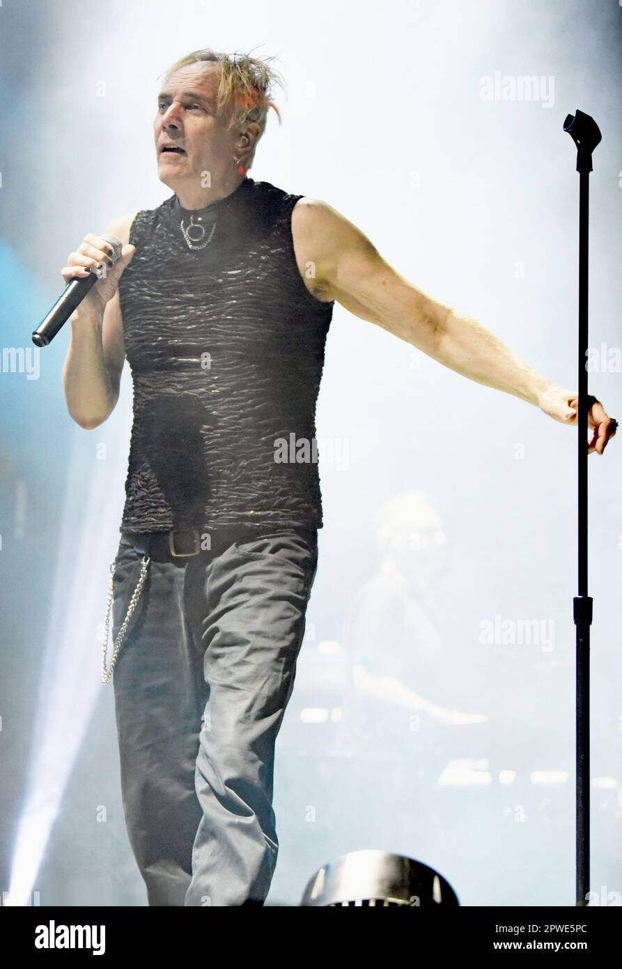 Atlanta, GA, USA. 29th Apr, 2023. Front Line Assembly, Bill Leeb on ...