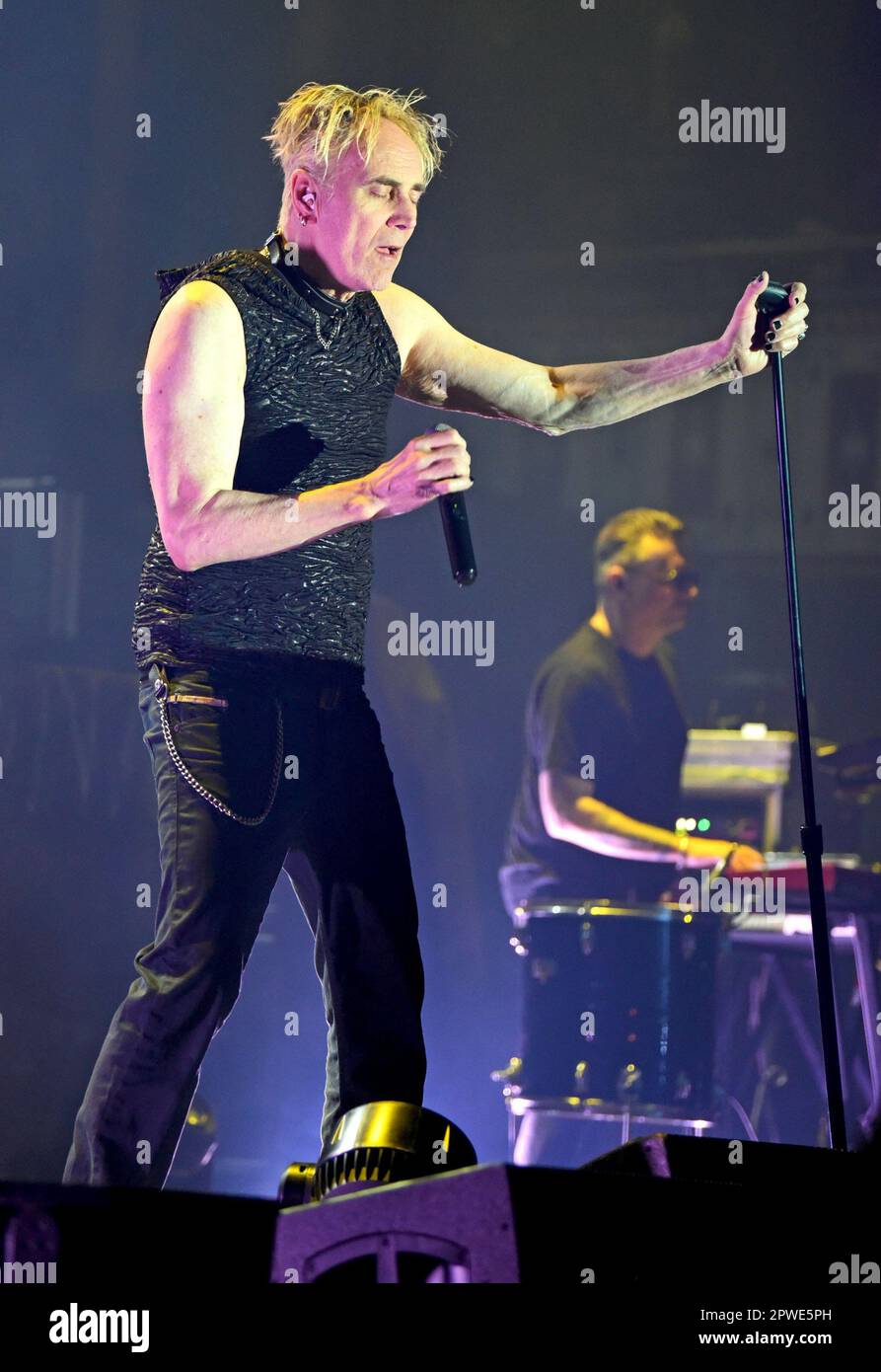 Atlanta, GA, USA. 29th Apr, 2023. Front Line Assembly, Bill Leeb on ...