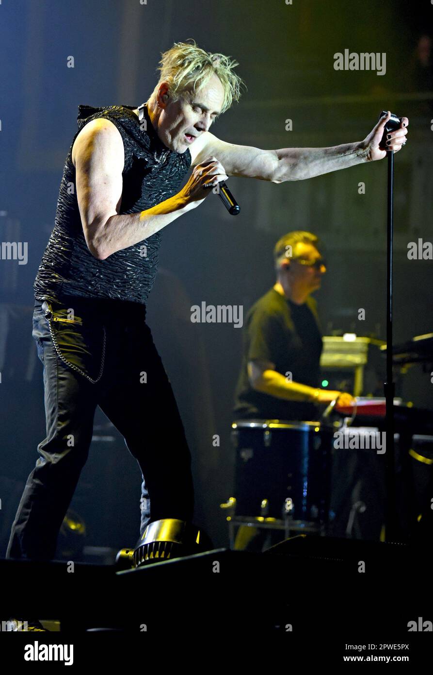 Atlanta, GA, USA. 29th Apr, 2023. Front Line Assembly, Bill Leeb on ...