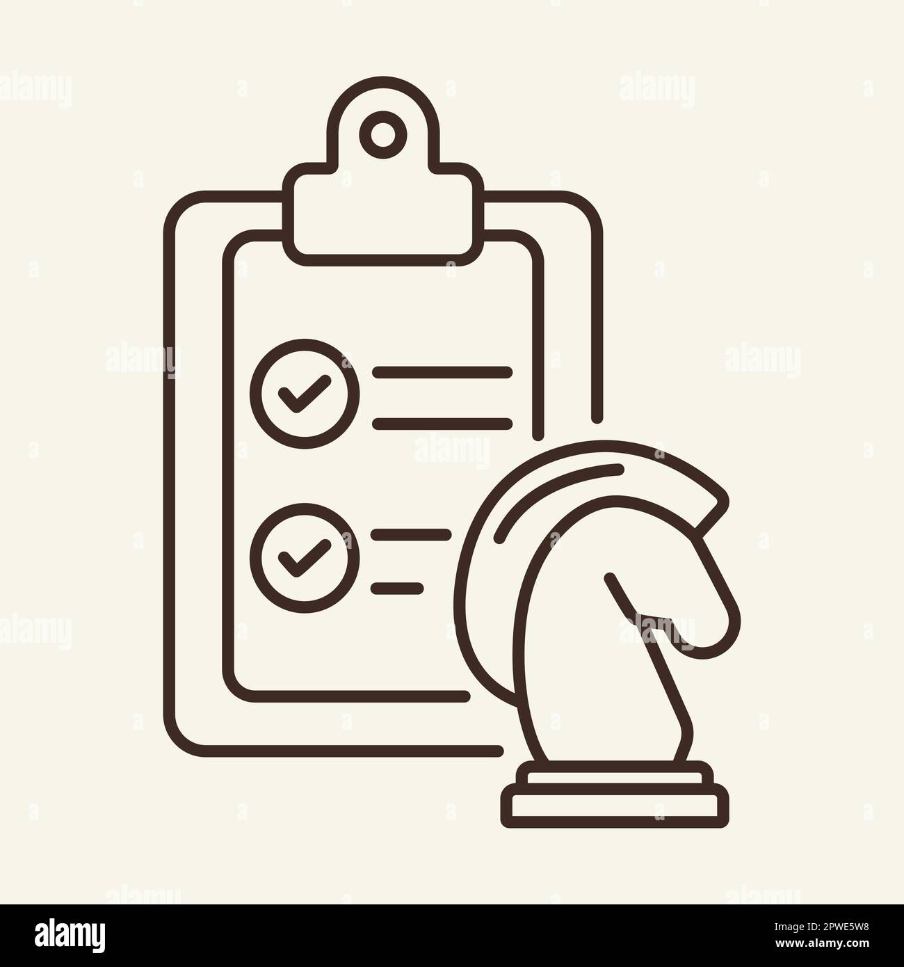 Strategic plan line icon Stock Vector Image & Art - Alamy