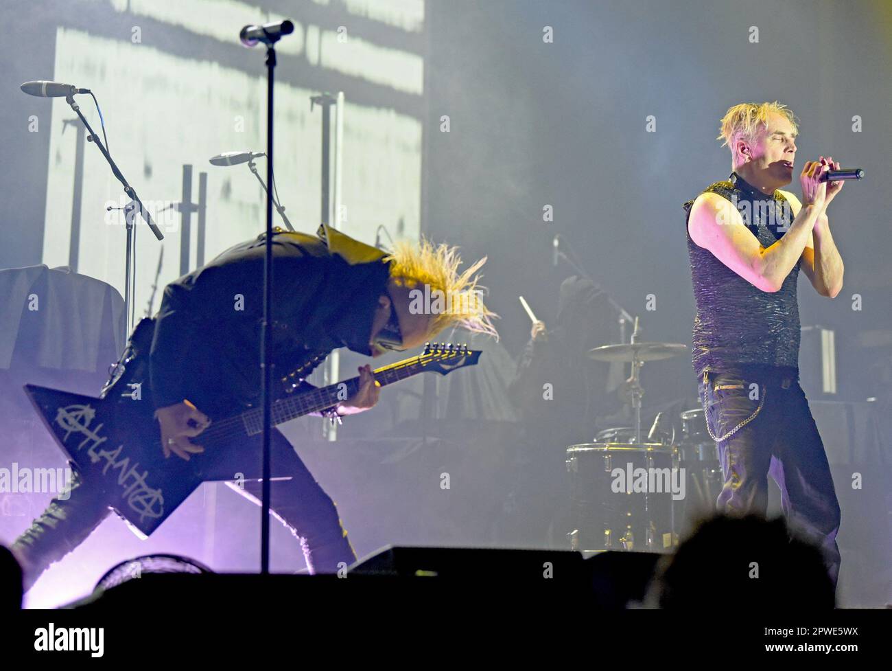 Atlanta, GA, USA. 29th Apr, 2023. Front Line Assembly, Rhys Fulber ...