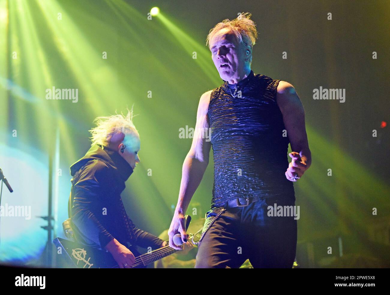 Atlanta, GA, USA. 29th Apr, 2023. Front Line Assembly, Rhys Fulber ...