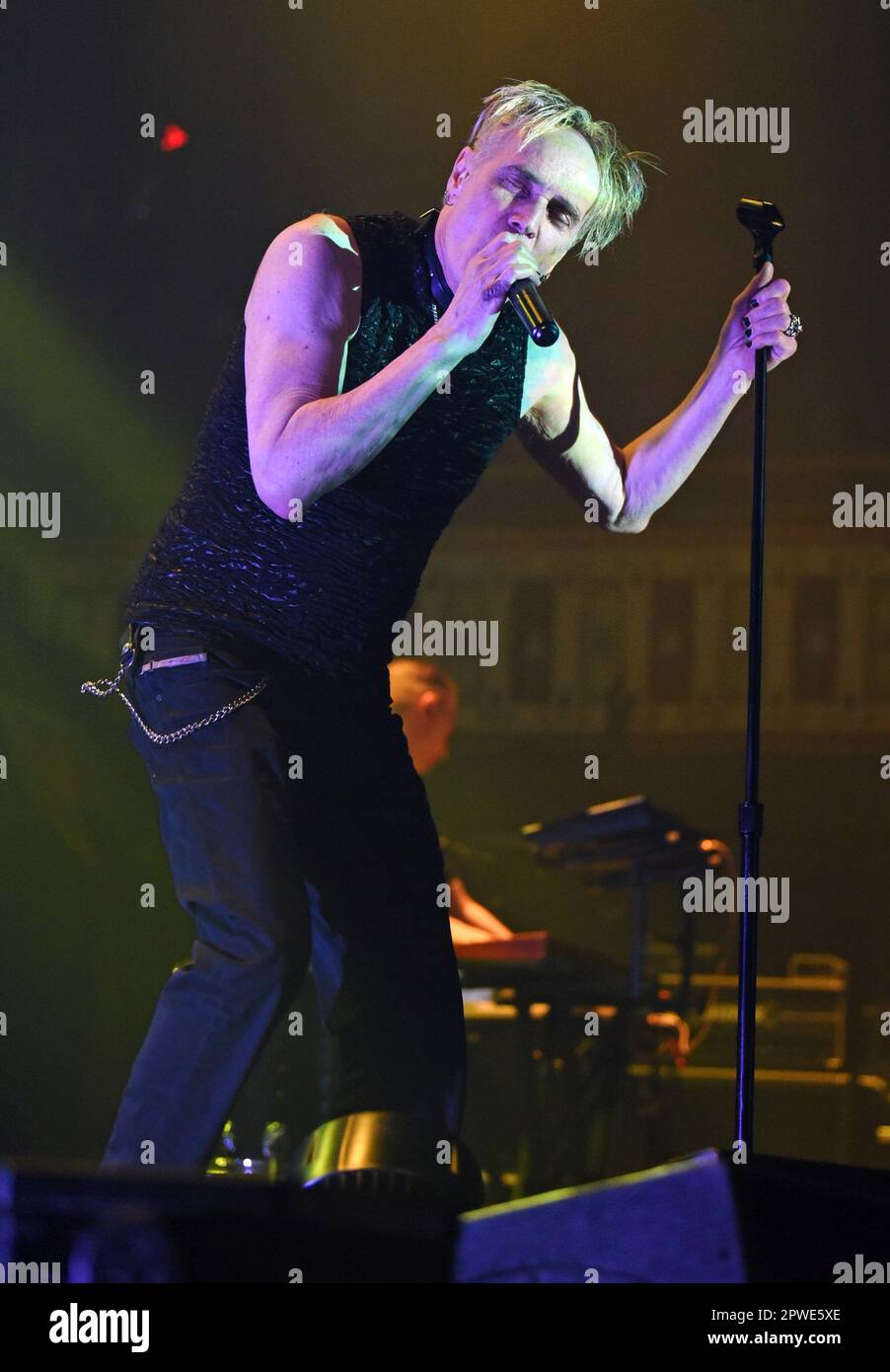 Atlanta, GA, USA. 29th Apr, 2023. Front Line Assembly, Bill Leeb on ...