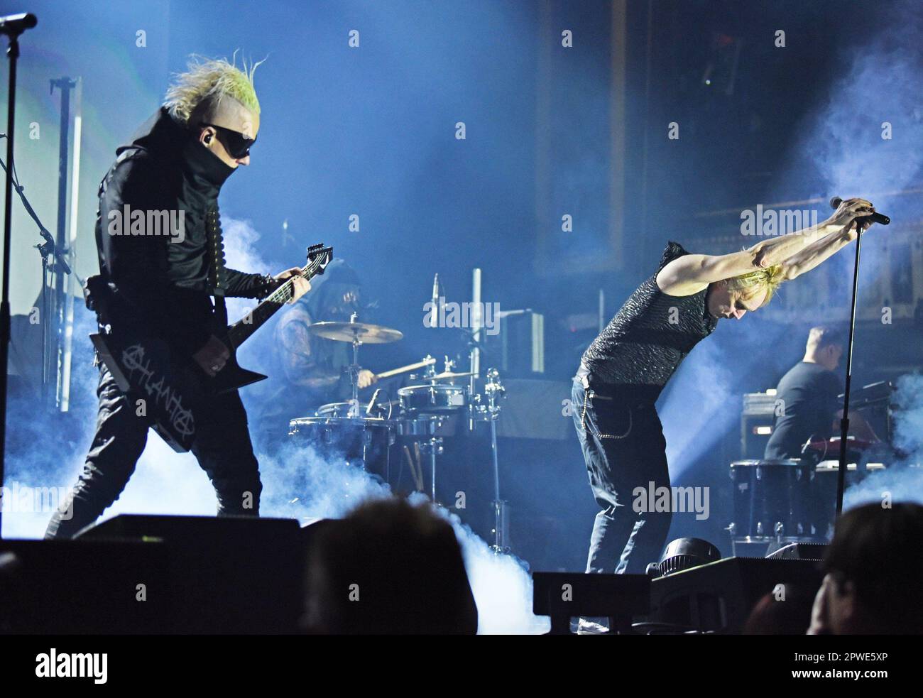 Atlanta, GA, USA. 29th Apr, 2023. Front Line Assembly, Rhys Fulber ...