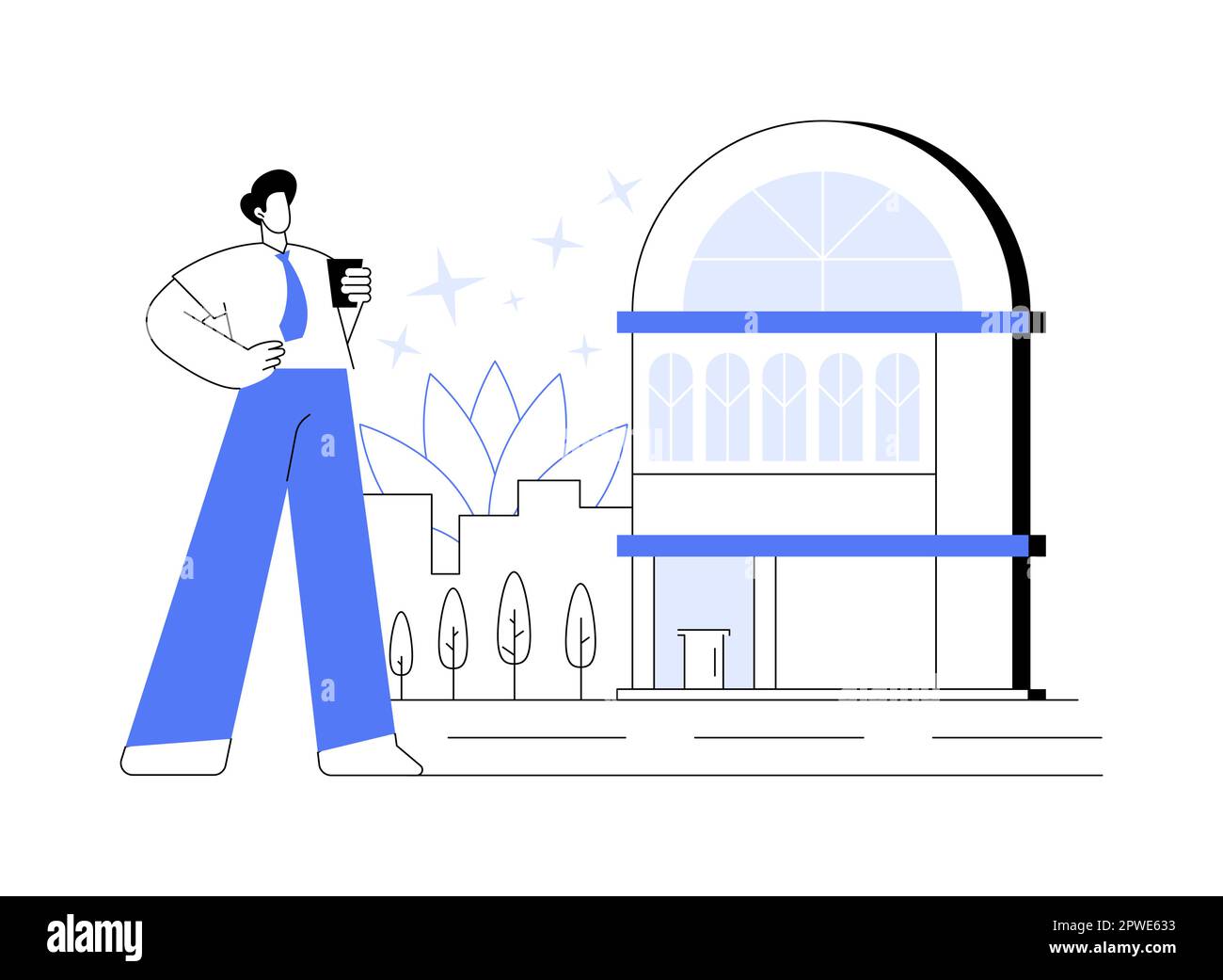 Design hotel abstract concept vector illustration Stock Vector Image ...