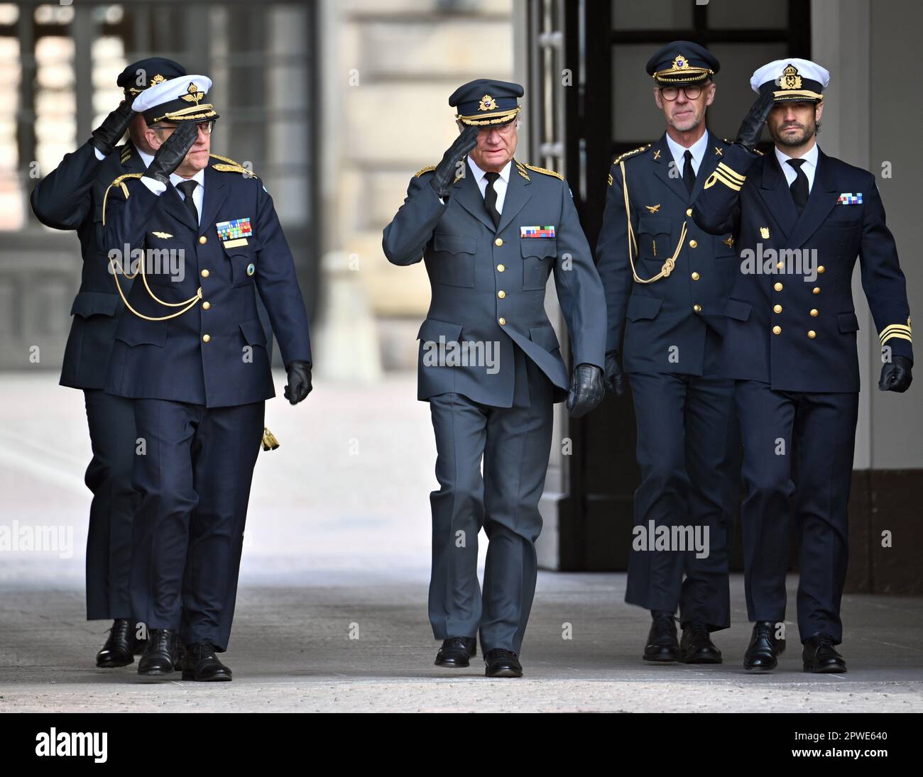 STOCKHOLM 20230430King Carl XVI Gustaf and Prince Carl Philip at the ...