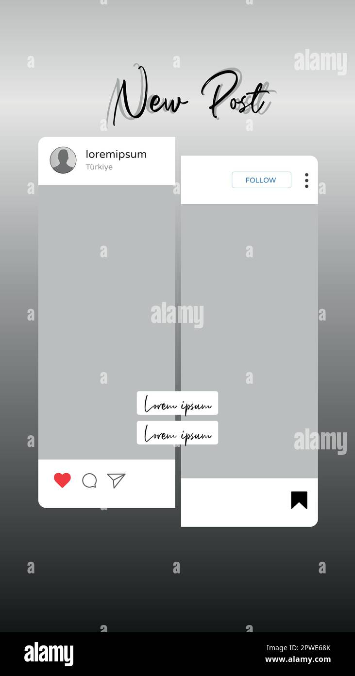 Instagram Template Instagram Template News Vector Art, Icons, And