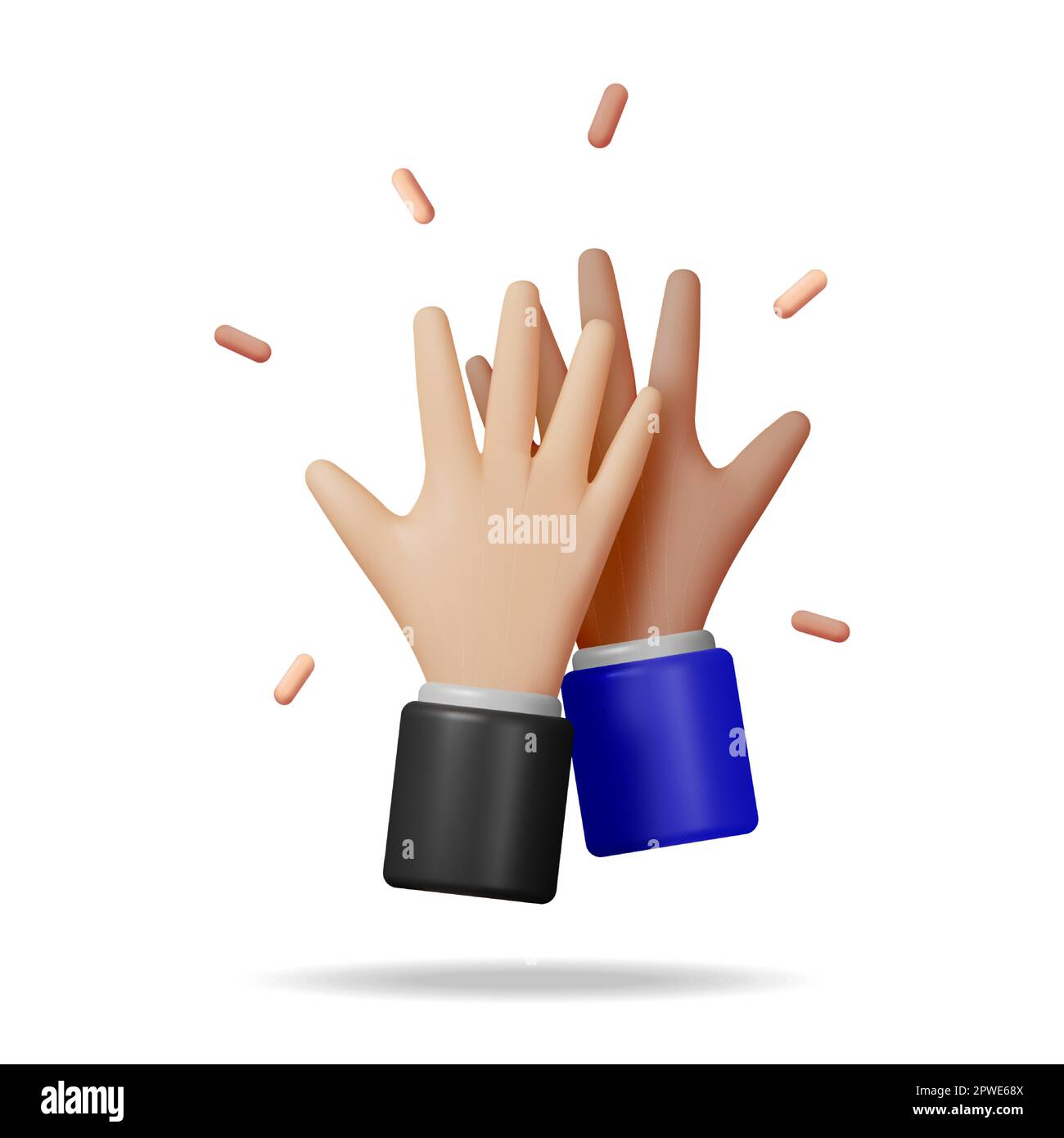 Give high five two Stock Vector Images - Alamy