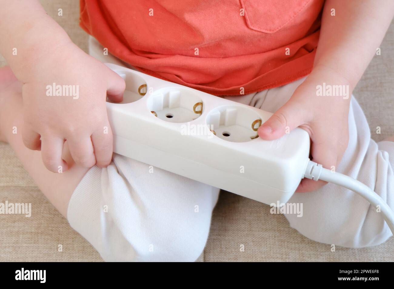 Playing with an electrical cord at home is not a safe activity for the ...