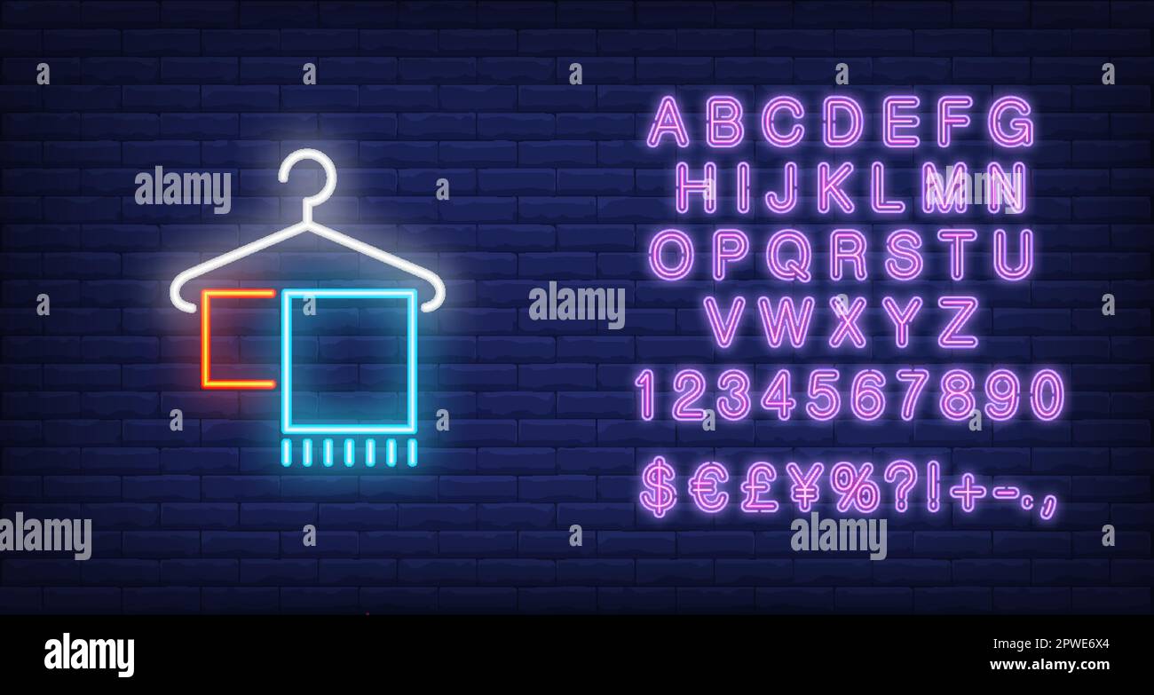 Towel on hanger flat Stock Vector Images - Alamy